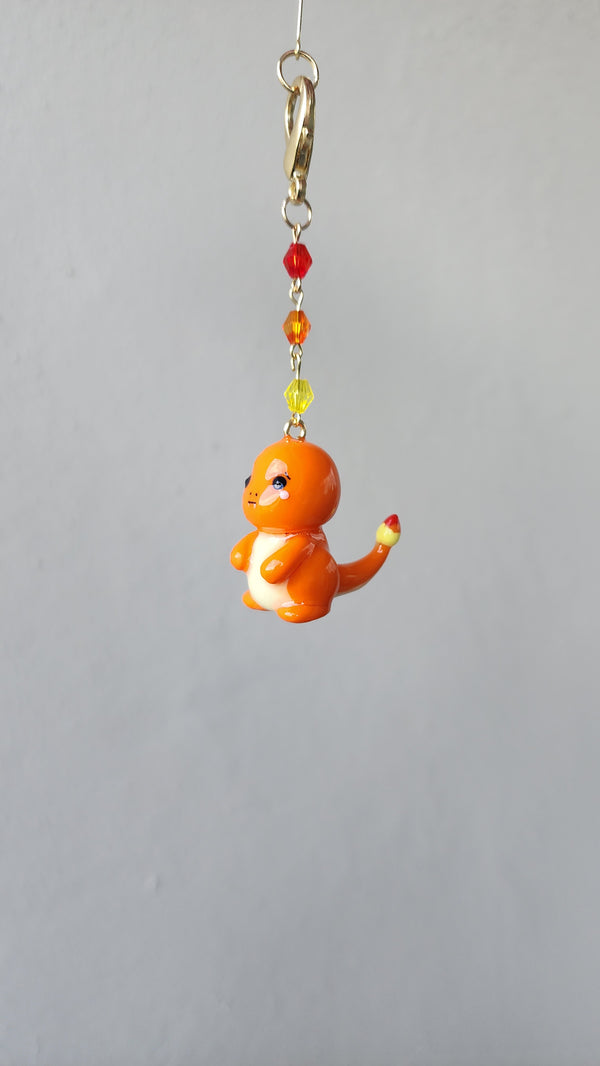 Fire Salamander Monster Keychain – Seoul Divinity Art